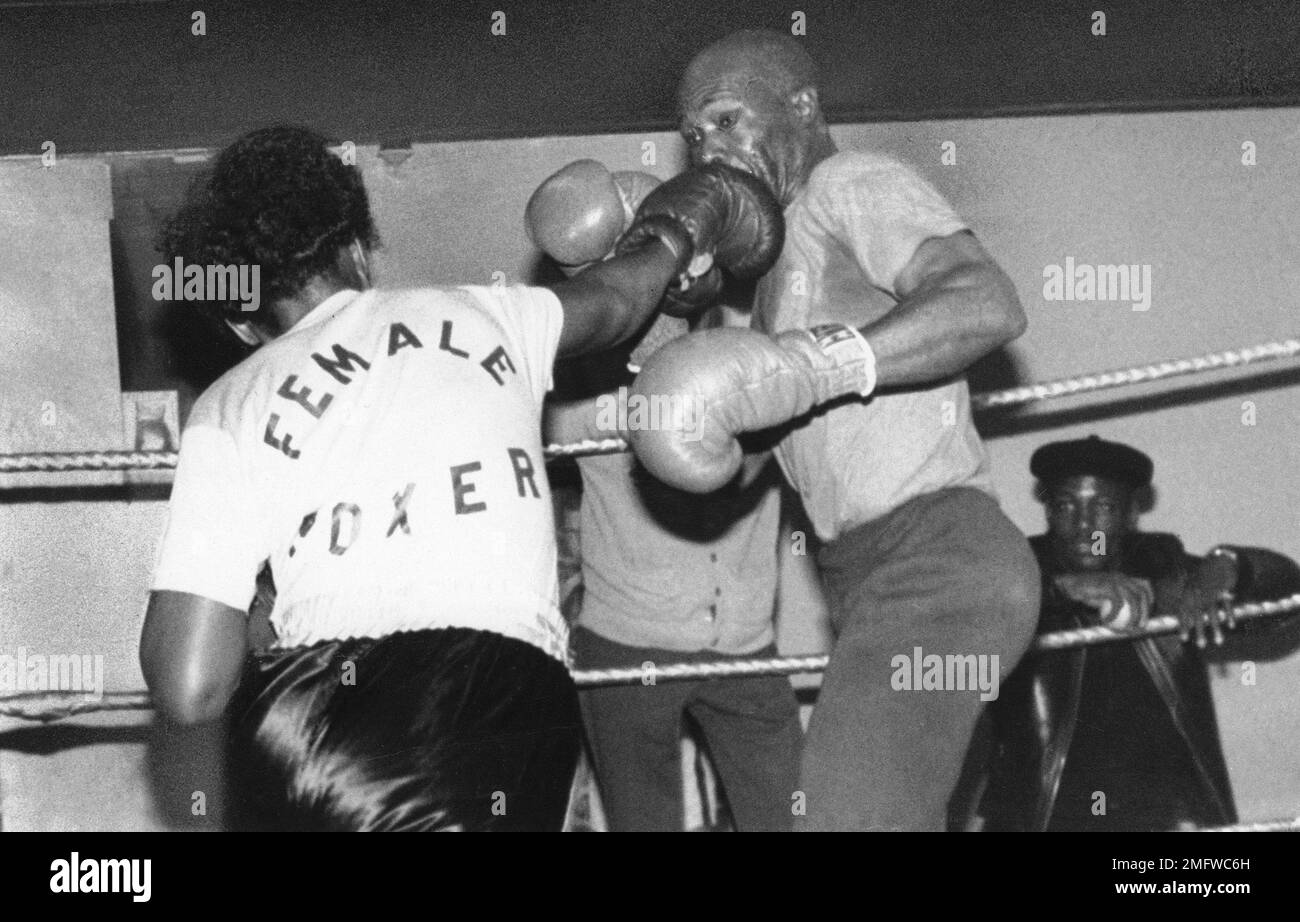 Marian "Lady Tyger" Trimiar, who hopes to become a professional boxer ...