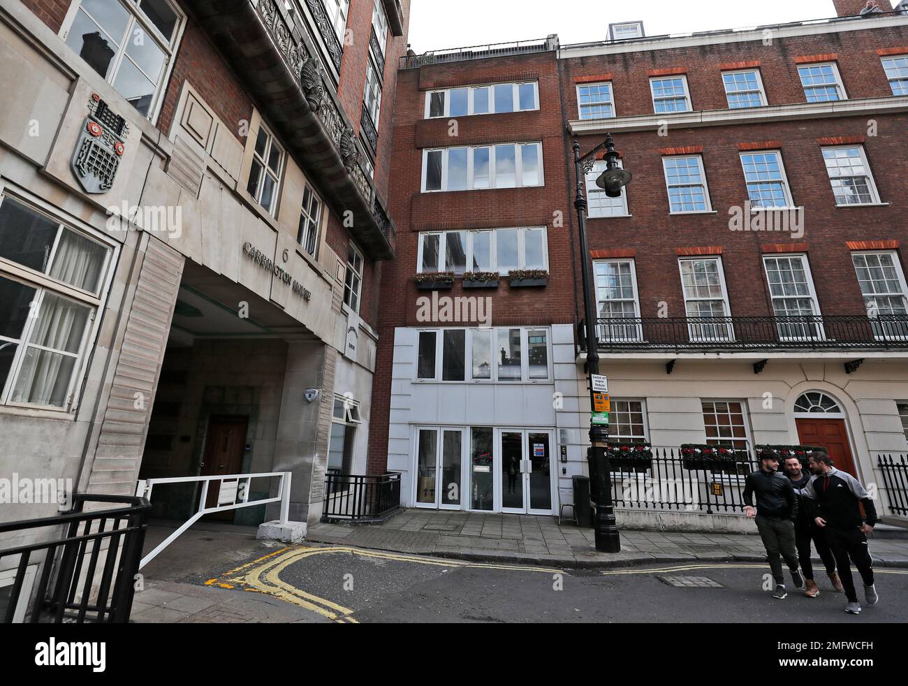 A building in Mayfair, center, hosts the Liberty Steel headquarters in ...