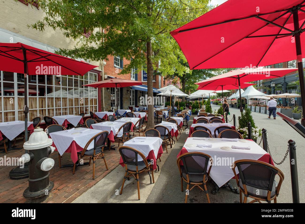 Pedestrian Promenade in Old Town Alexandria, Virginia, USA Stock Photo ...