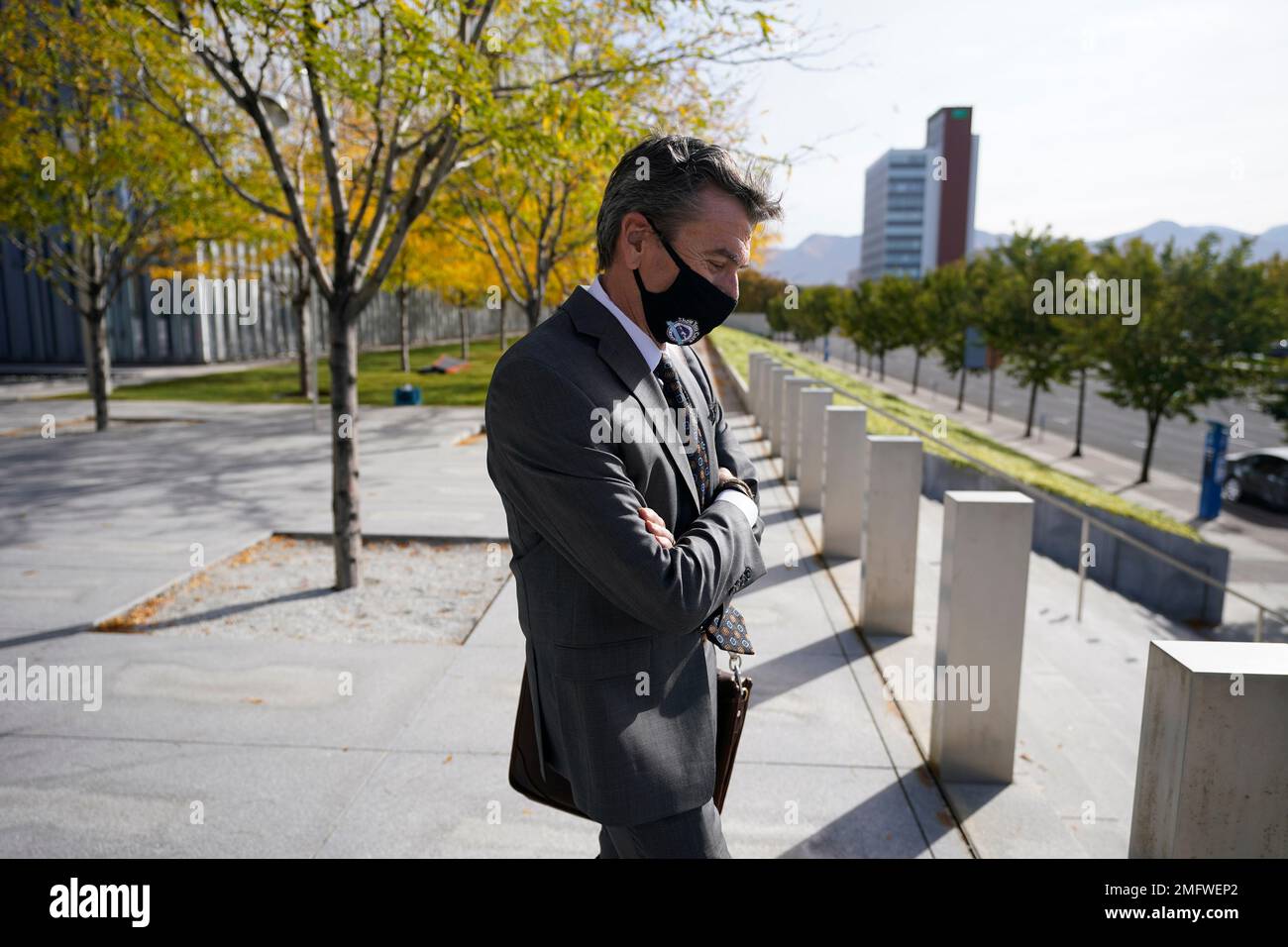 Defense attorney Greg Skordas, representing Aaron Shamo, leaves the ...