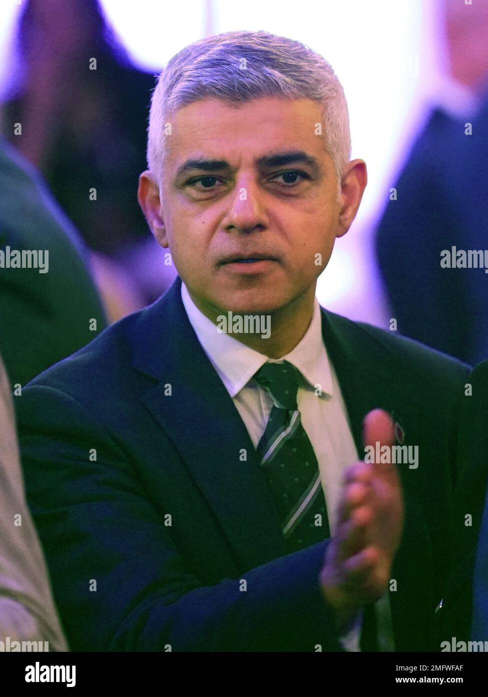 Mayor of London Sadiq Khan at a commemorative ceremony at St John's ...