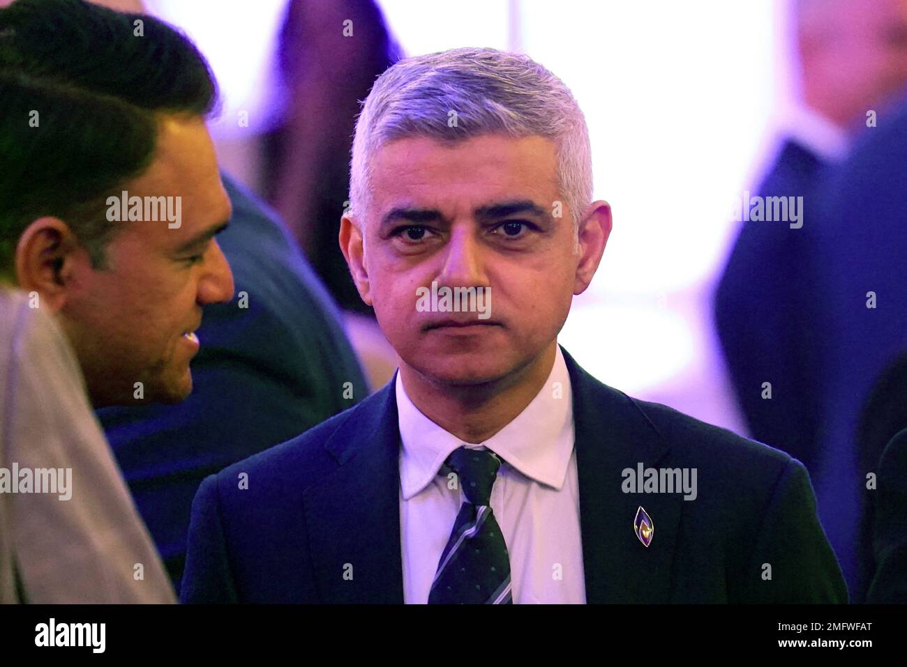 Mayor of London Sadiq Khan at a commemorative ceremony at St John's ...