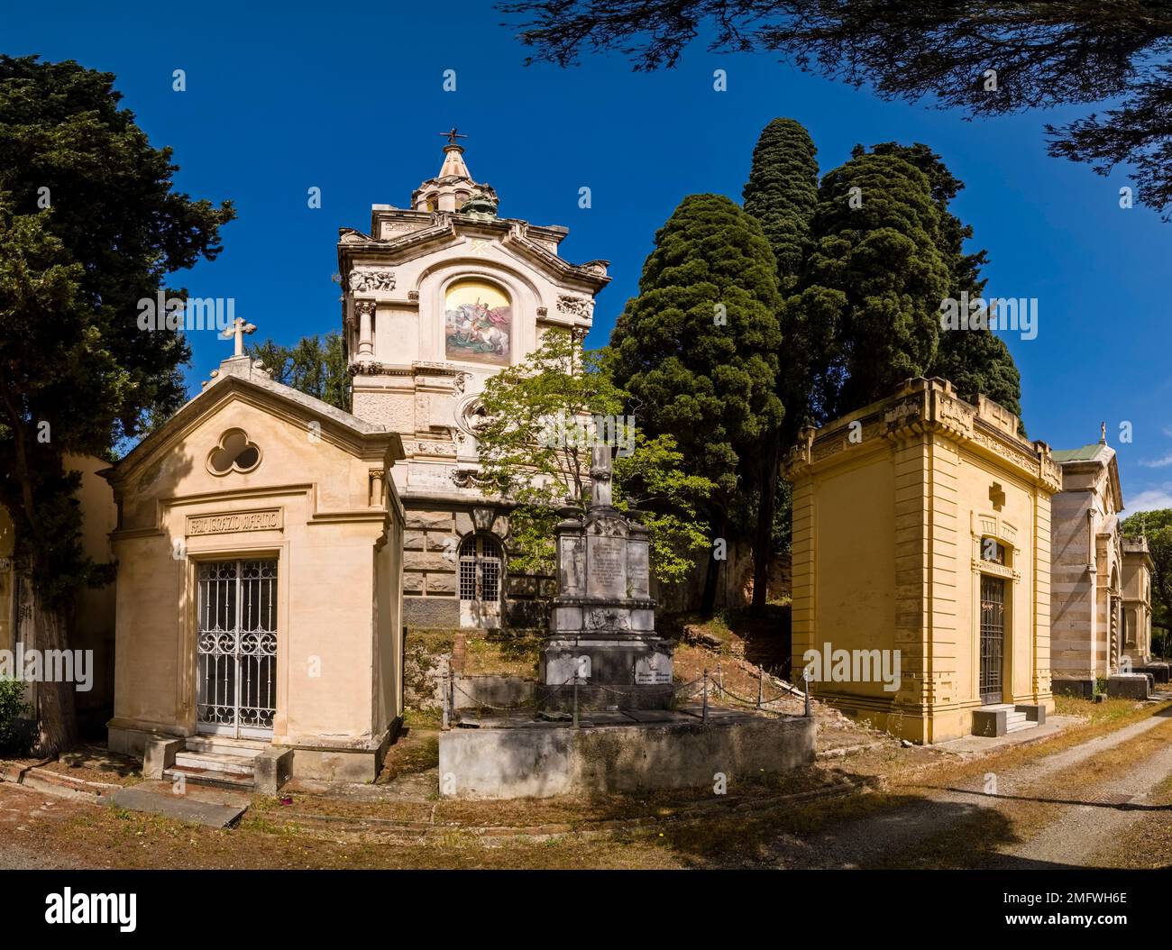 The tomb of Giorgio Peirce Fu Guglielmo at the cemetery Cimitero ...
