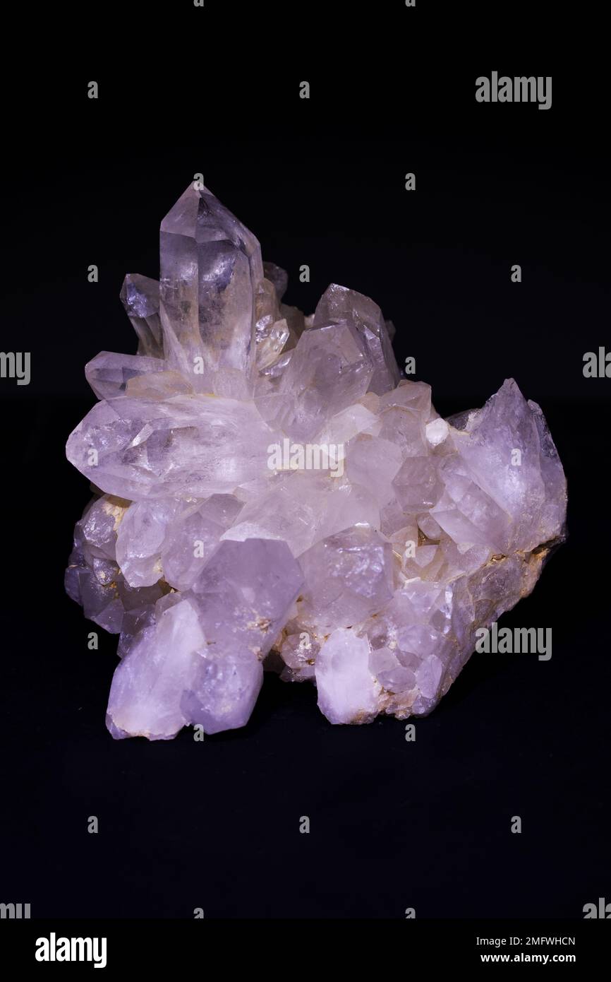 Mineral crystal quartz Stock Photo - Alamy