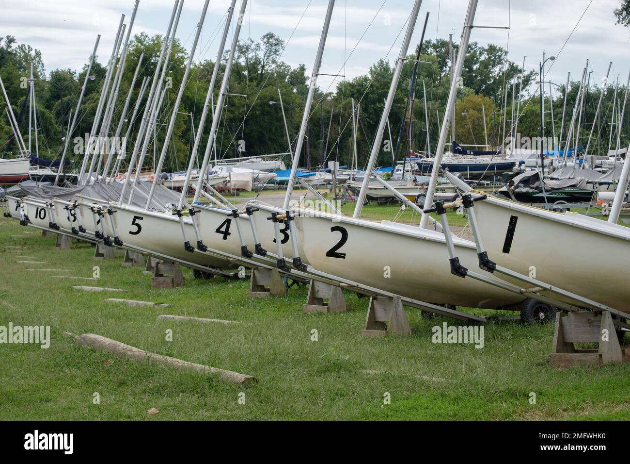 Boats at Washington Sailing Marina Stock Photo - Alamy