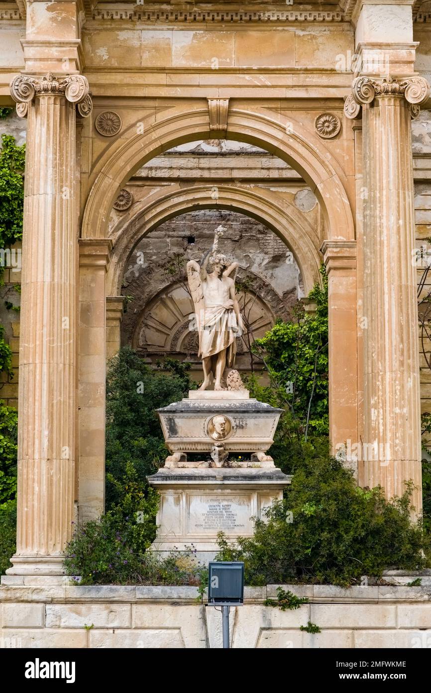 The tomb of Felice Bisazza at the cemetery Cimitero Monumentale di ...