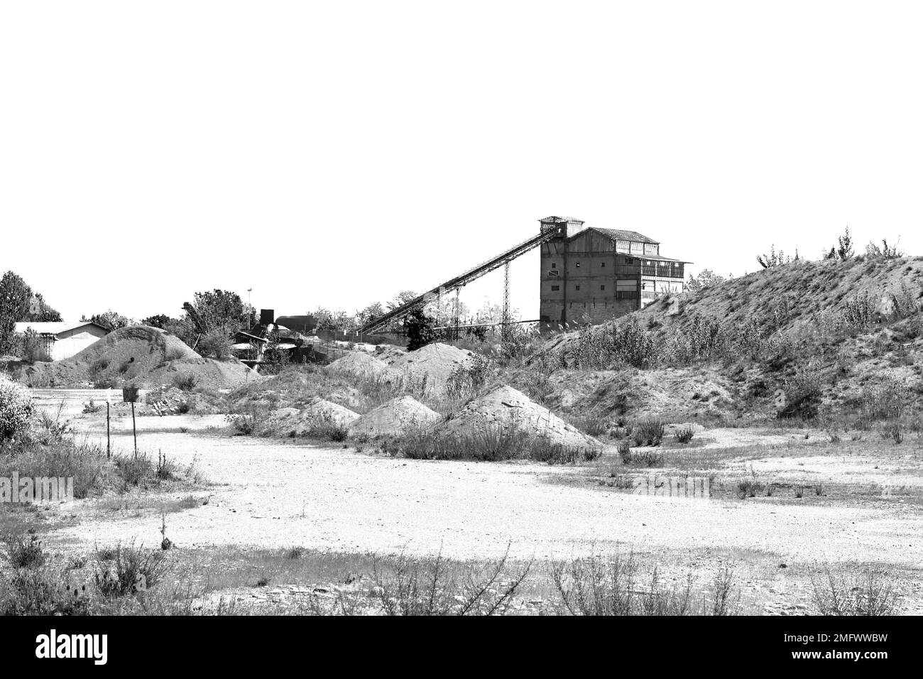 Rock crushing Black and White Stock Photos & Images - Alamy