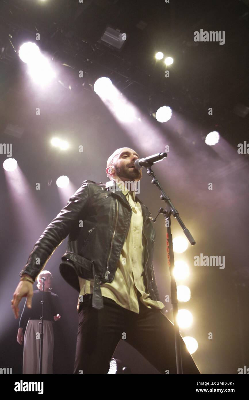 X Ambassadors in concert from Brooklyn Steel in New York Stock Photo ...