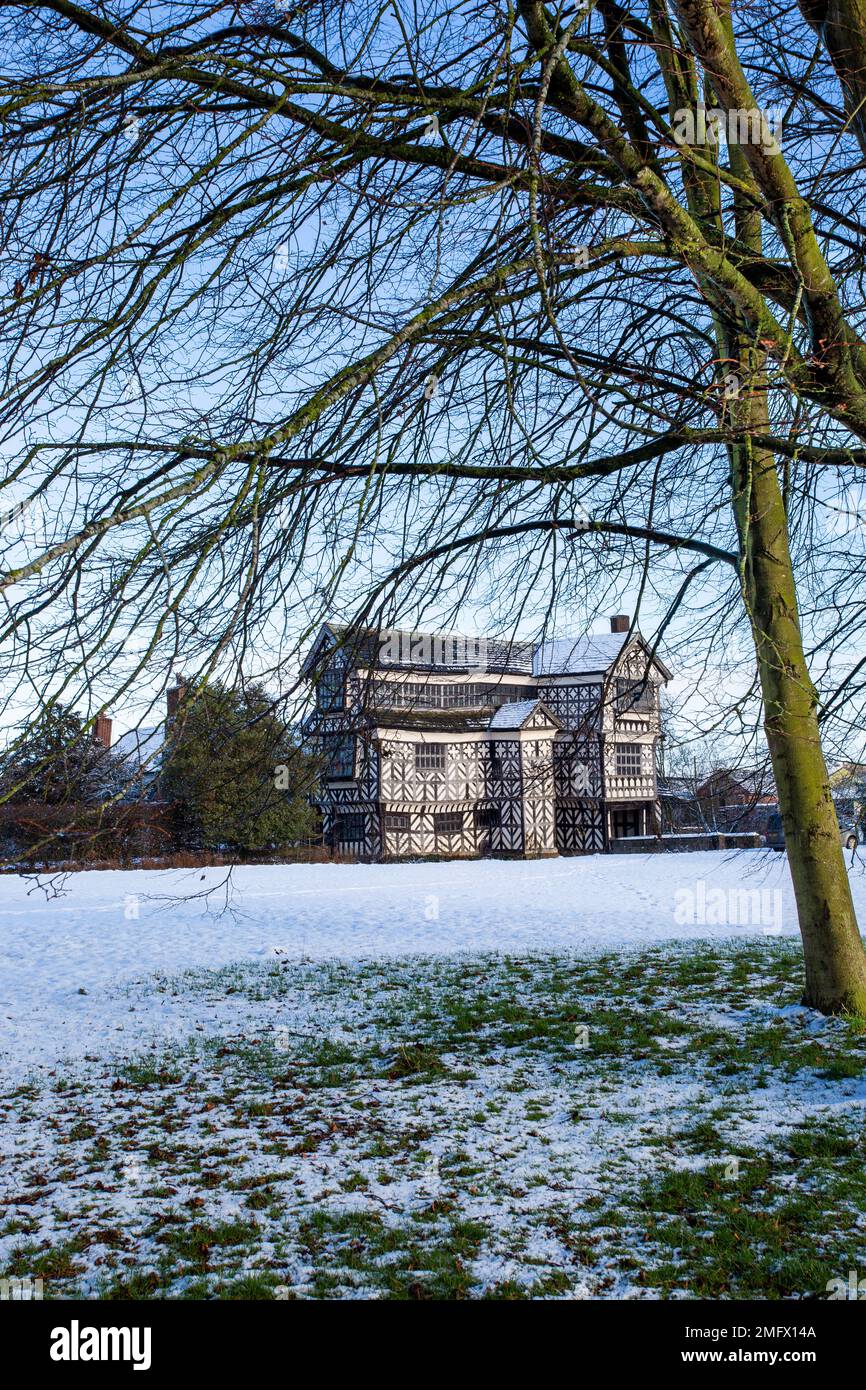 Little Moreton Hall a Tudor manor house owned by the National Trust ...