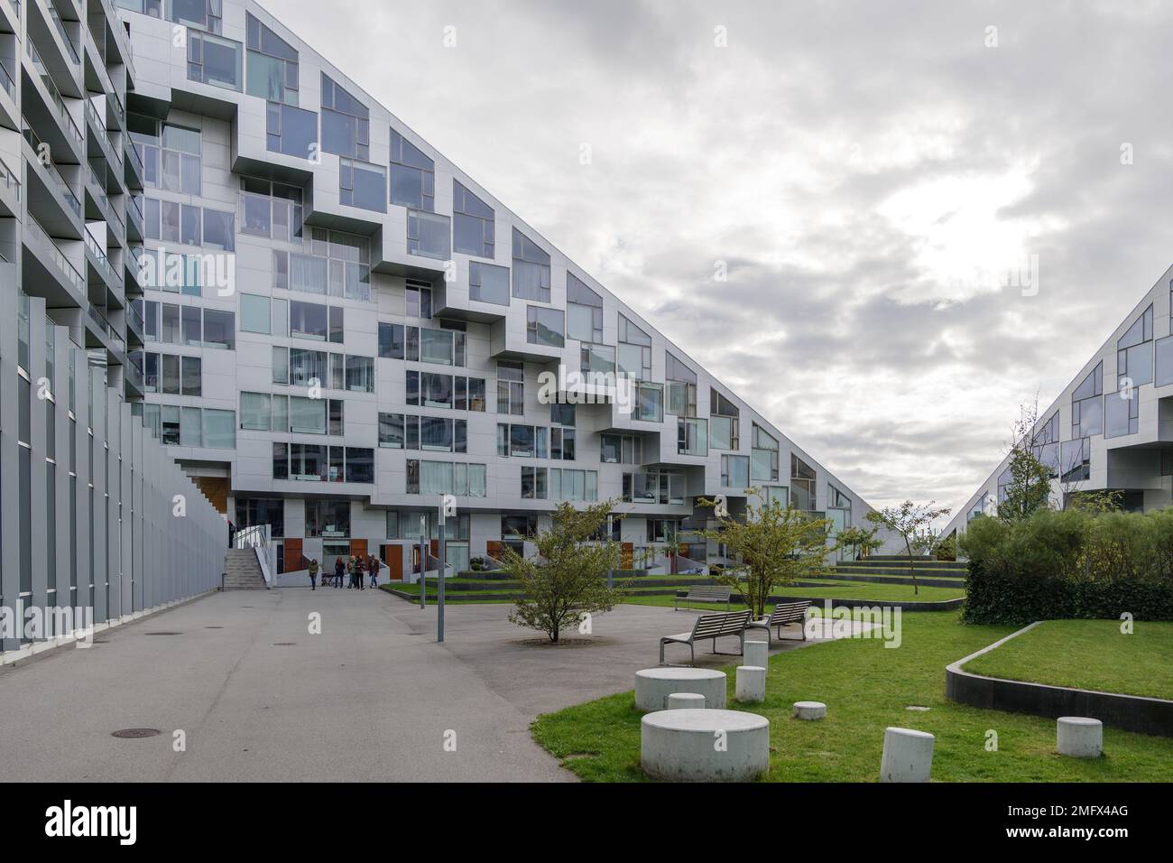 Outdoor exterior at 8 Tallet, 8 House, apartment building designed by ...