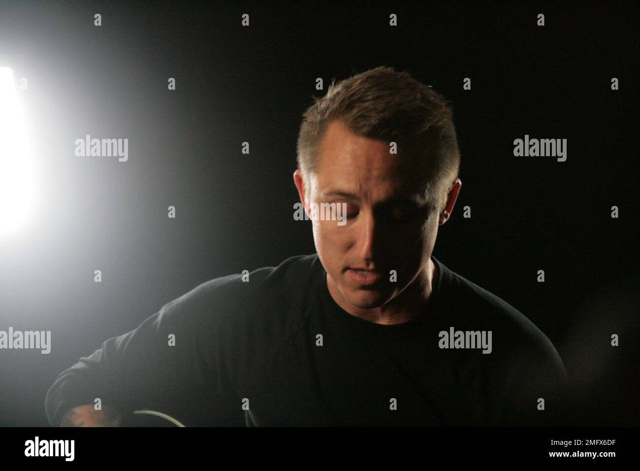 Yellowcard's Ben Dobson films a session in Brooklyn Stock Photo - Alamy