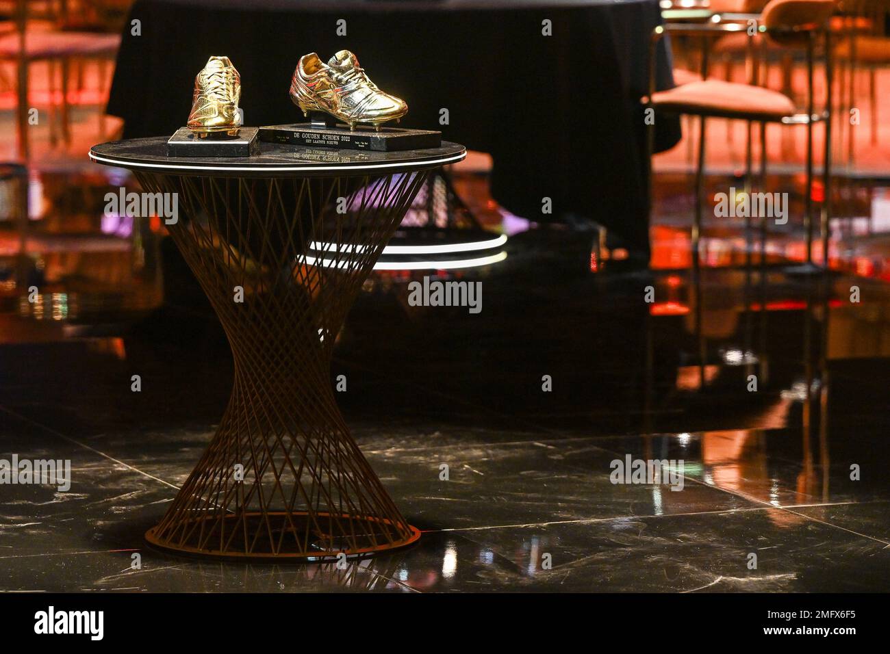 Illustration picture shows the Golden Shoe trofee during the 69 th men ...