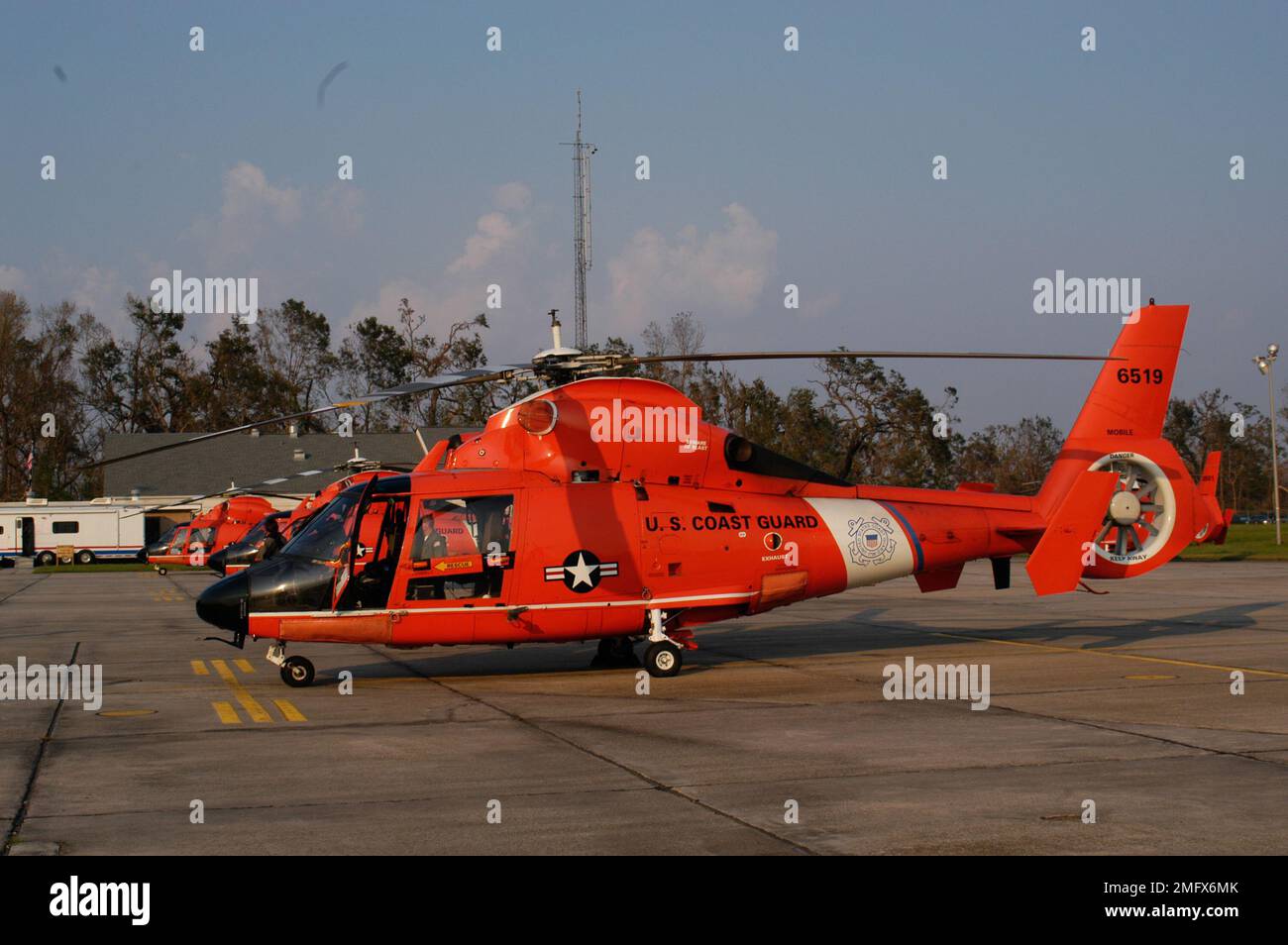 Aircrafts - HH-65 Dolphin - 26-HK-54-3. HH-65s on ramp. Hurricane ...