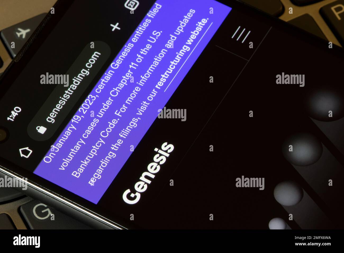 Genesis logo hi-res stock photography and images - Alamy