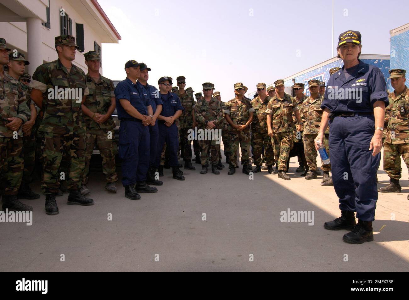 Vice Admiral Vivien Crea - 26-HK-15-97. VADM Crea with CG personnel ...