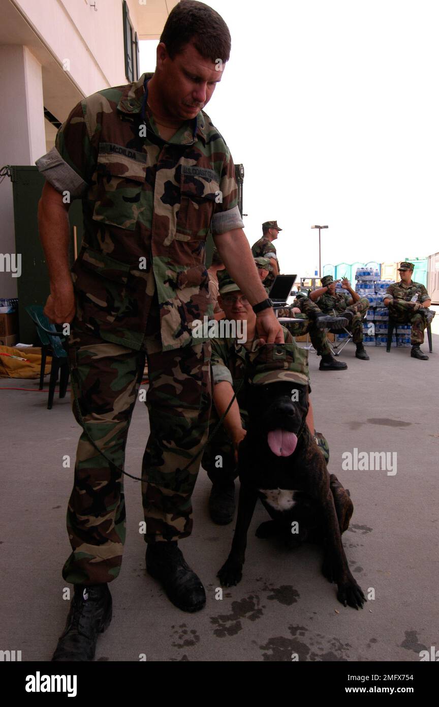 Vice Admiral Vivien Crea - 26-HK-15-57. Coast Guard personnel with dog ...