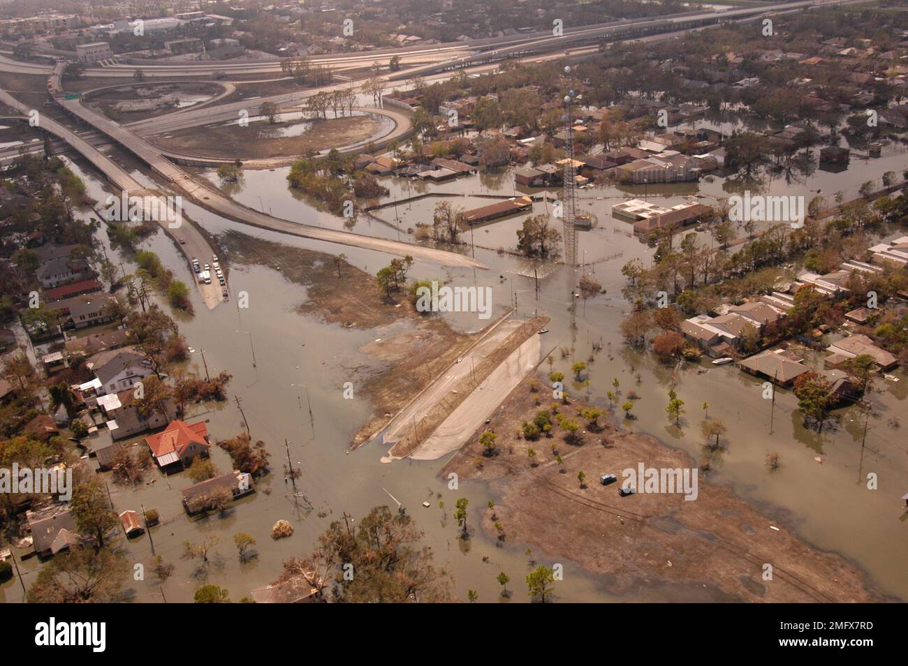 Vice Admiral Vivien Crea - 26-HK-15-30. aerial view of flooded highway ...