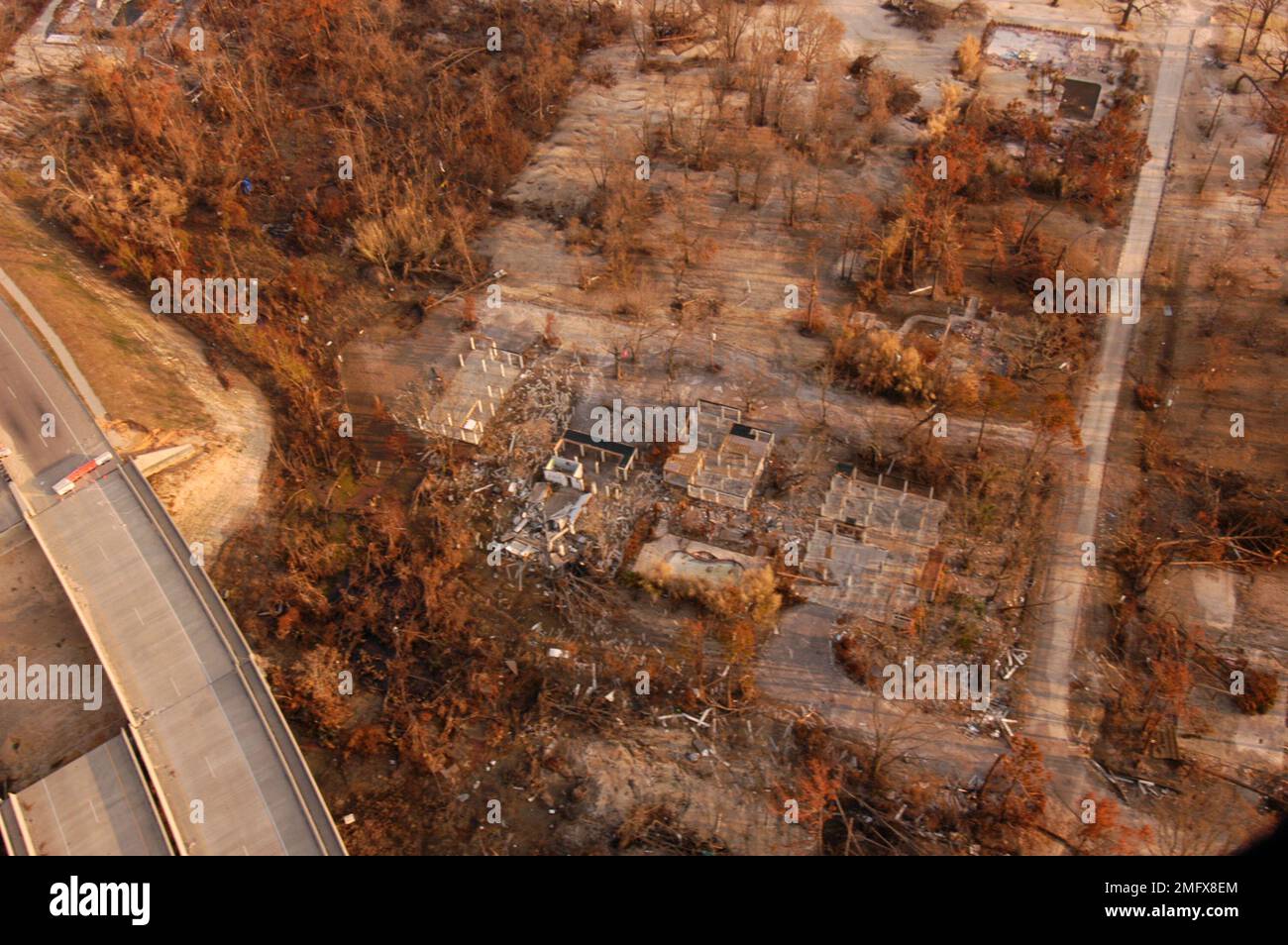 Vice Admiral Vivien Crea - 26-HK-15-26. aerial view of destroyed houses ...