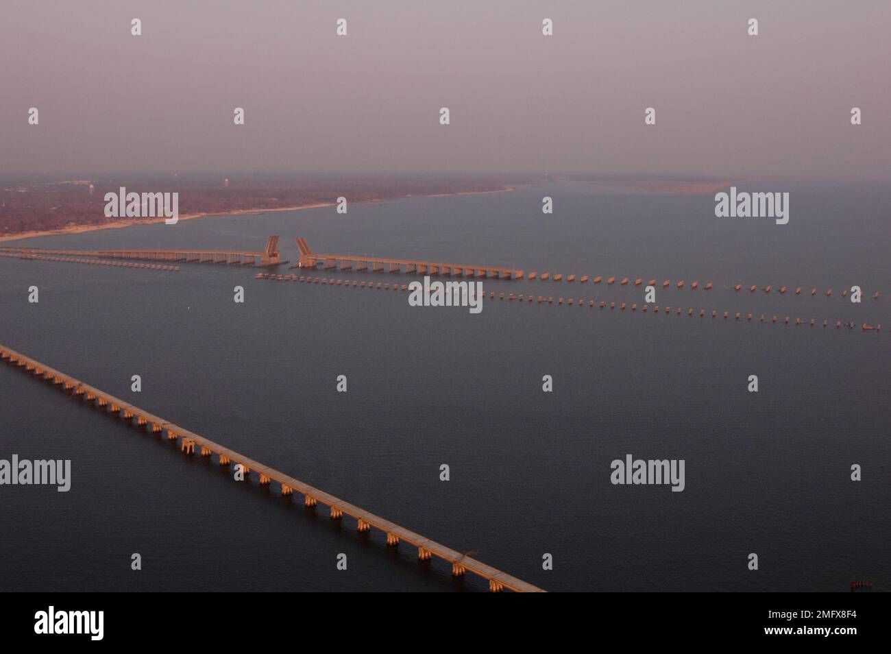 Vice Admiral Vivien Crea - 26-HK-15-12. aerial view of broken apart ...