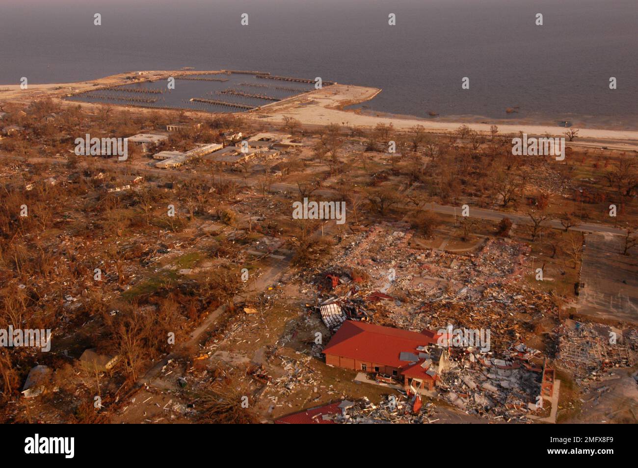 Vice Admiral Vivien Crea - 26-HK-15-18. aerial view of destroyed ...