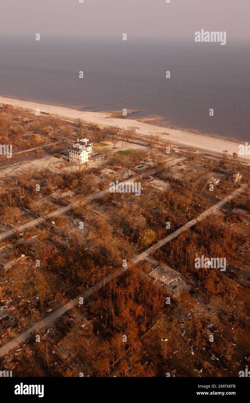Vice Admiral Vivien Crea - 26-HK-15-21. aerial view of destroyed houses ...