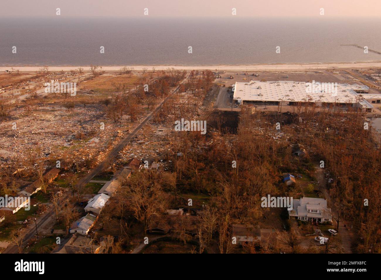 Vice Admiral Vivien Crea - 26-HK-15-19. aerial view of destroyed ...