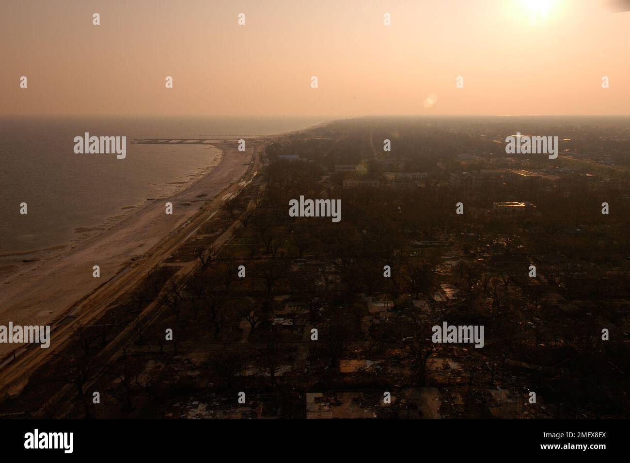 Vice Admiral Vivien Crea - 26-HK-15-25. aerial view of destroyed houses ...