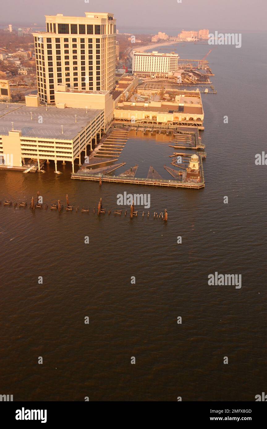 Vice Admiral Vivien Crea - 26-HK-15-14. aerial view of damaged and ...