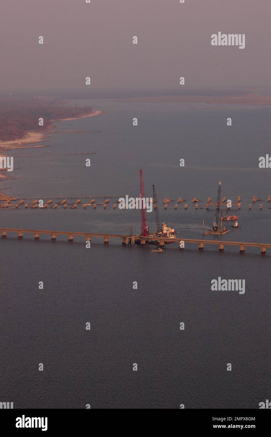 Vice Admiral Vivien Crea - 26-HK-15-10. aerial view of broken apart ...