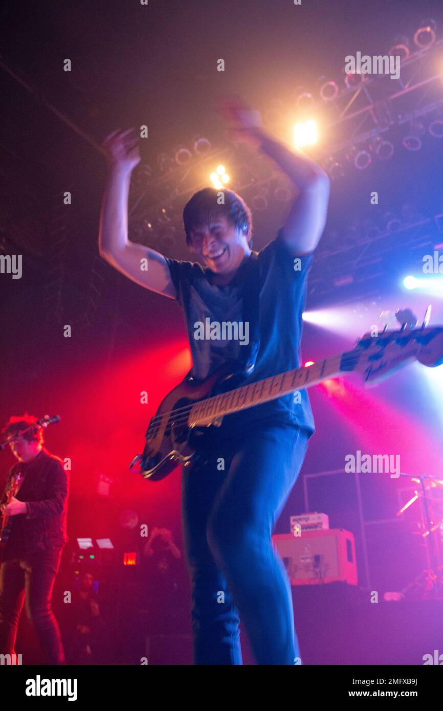Wombats in concert from Terminal 5 in New York Stock Photo - Alamy