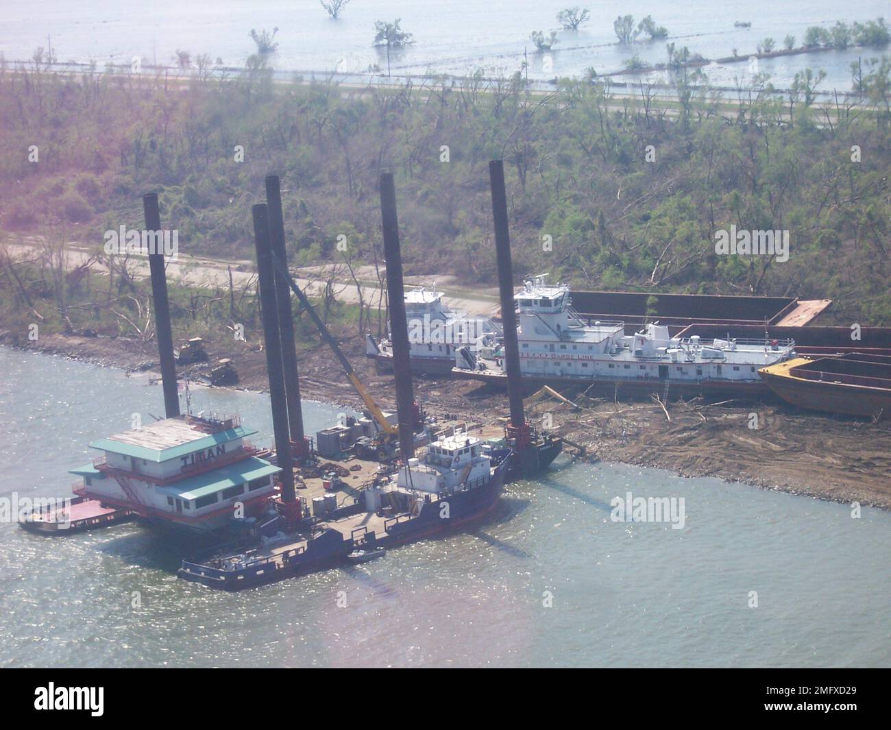 Aftermath - Displaced Boats - Miscellaneous - 26-HK-28-192. ships and ...