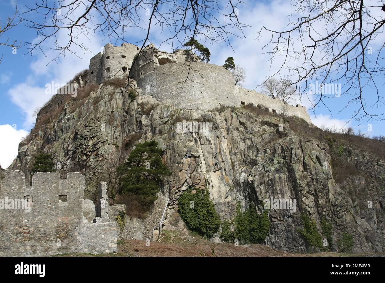 Singen, Germany - April 09, 2010: Medieval Castle Ruins at Hohentwiel ...