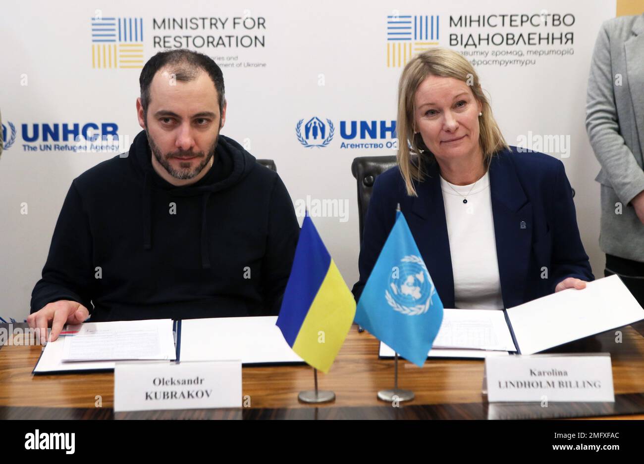 KYIV, UKRAINE - JANUARY 25, 2023 - Deputy Prime Minister for Restoration of Ukraine - Minister ...