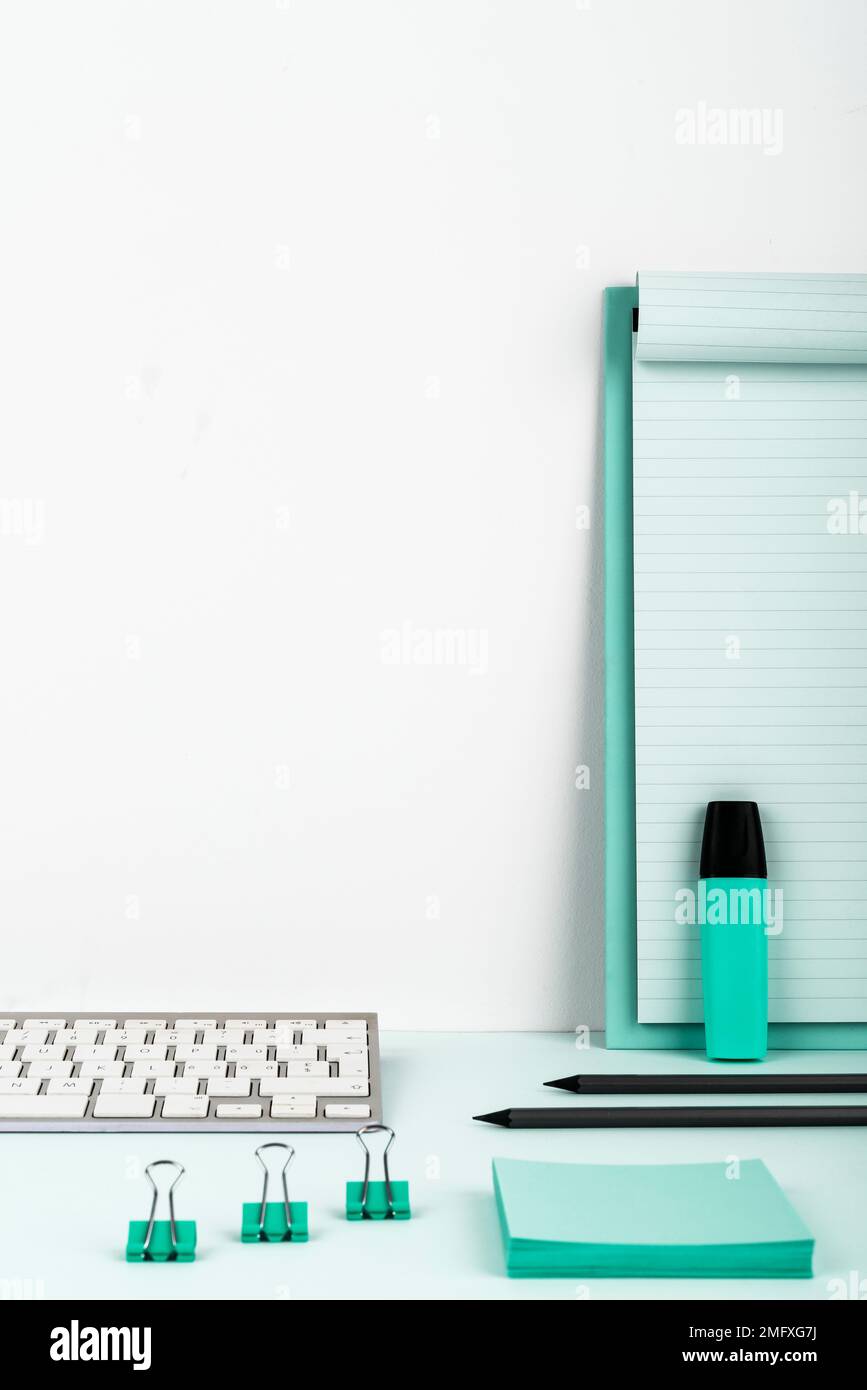 Multiple Assorted Collection Office Stationery Photo With Pens Pencils ...