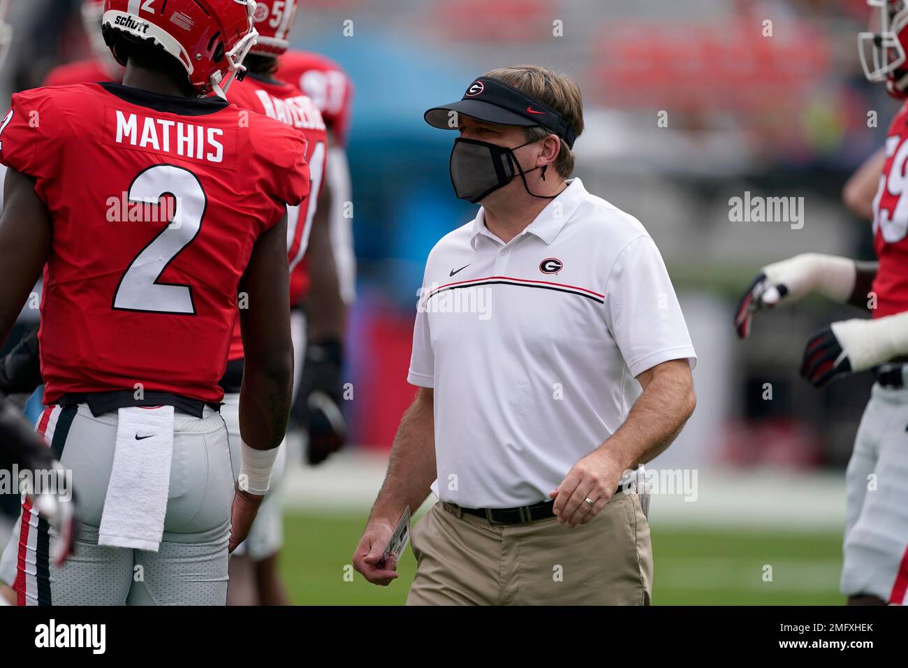 Georgia head coach Kirby Smrt is shown before playing Tennessee in an ...