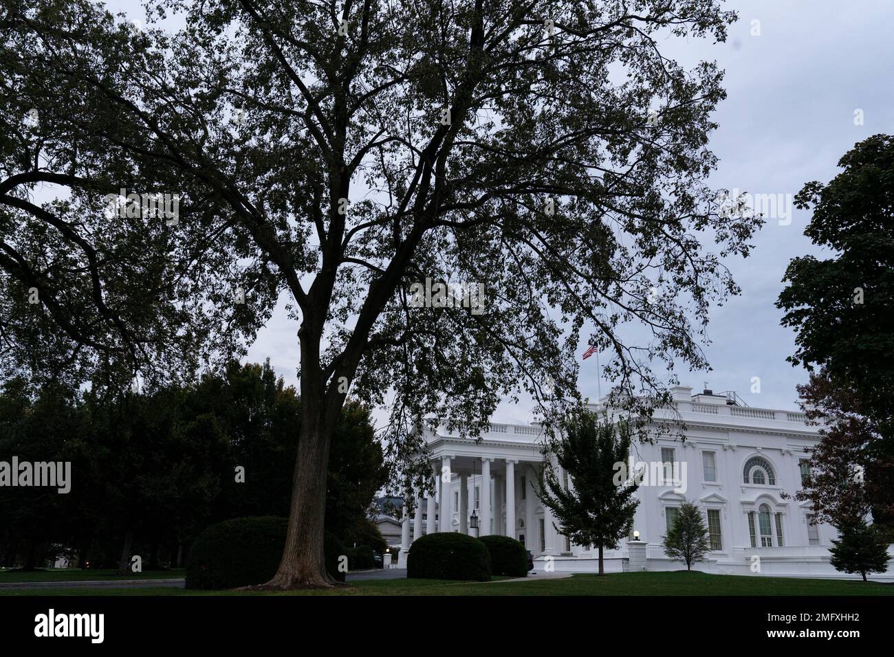 The White House is seen, Saturday, Oct. 10, 2020, in Washington. (AP ...
