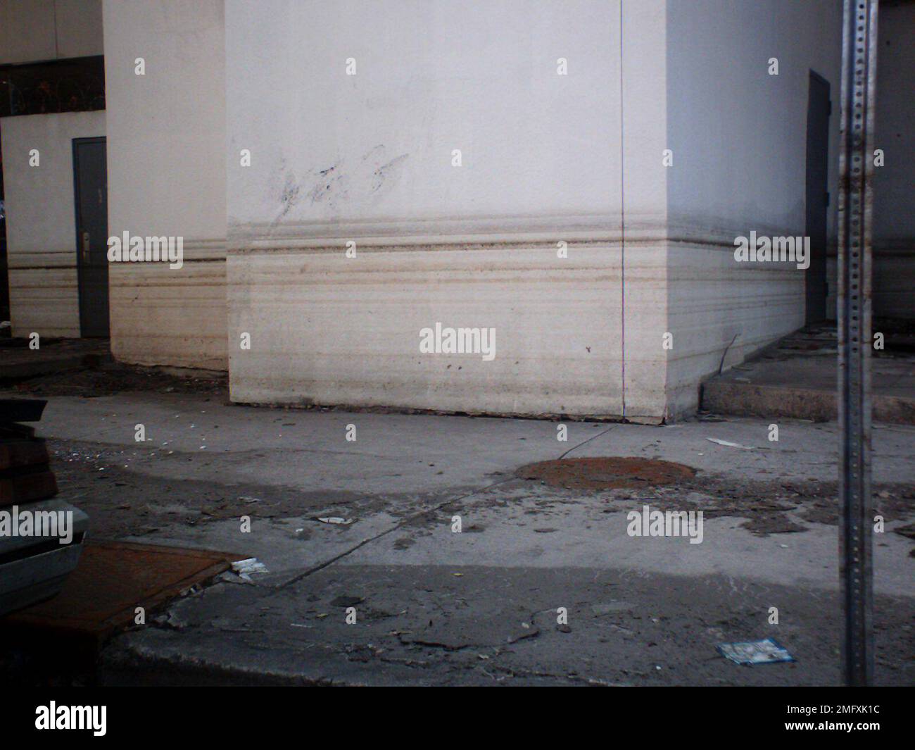 Aftermath - Miscellaneous - 26-HK-47-179. flood line on city building ...