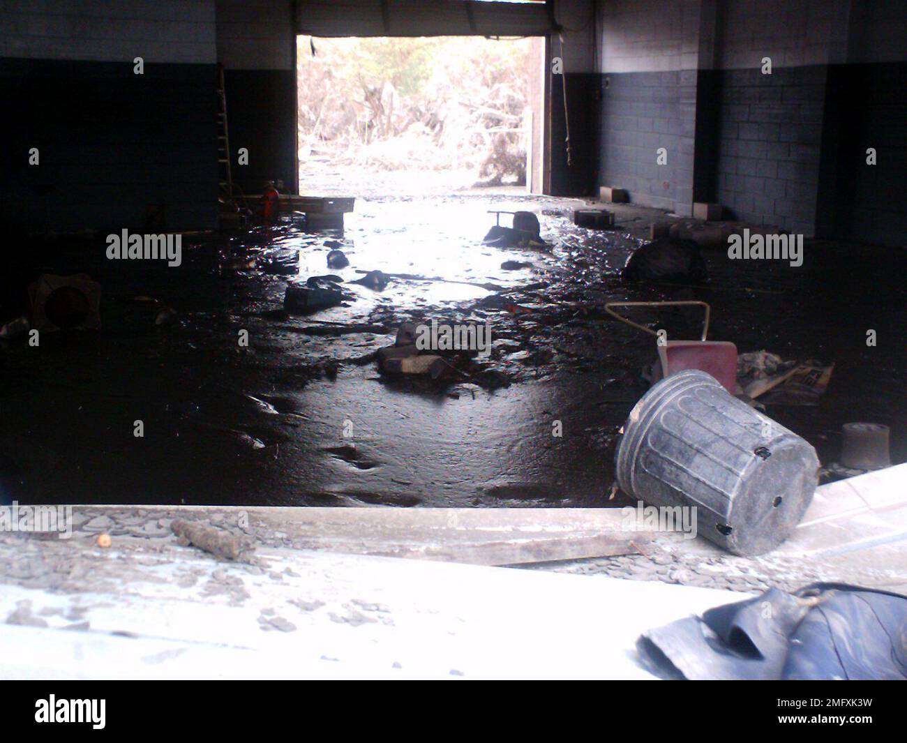 Aftermath - Miscellaneous - 26-HK-47-196. flooding inside building ...