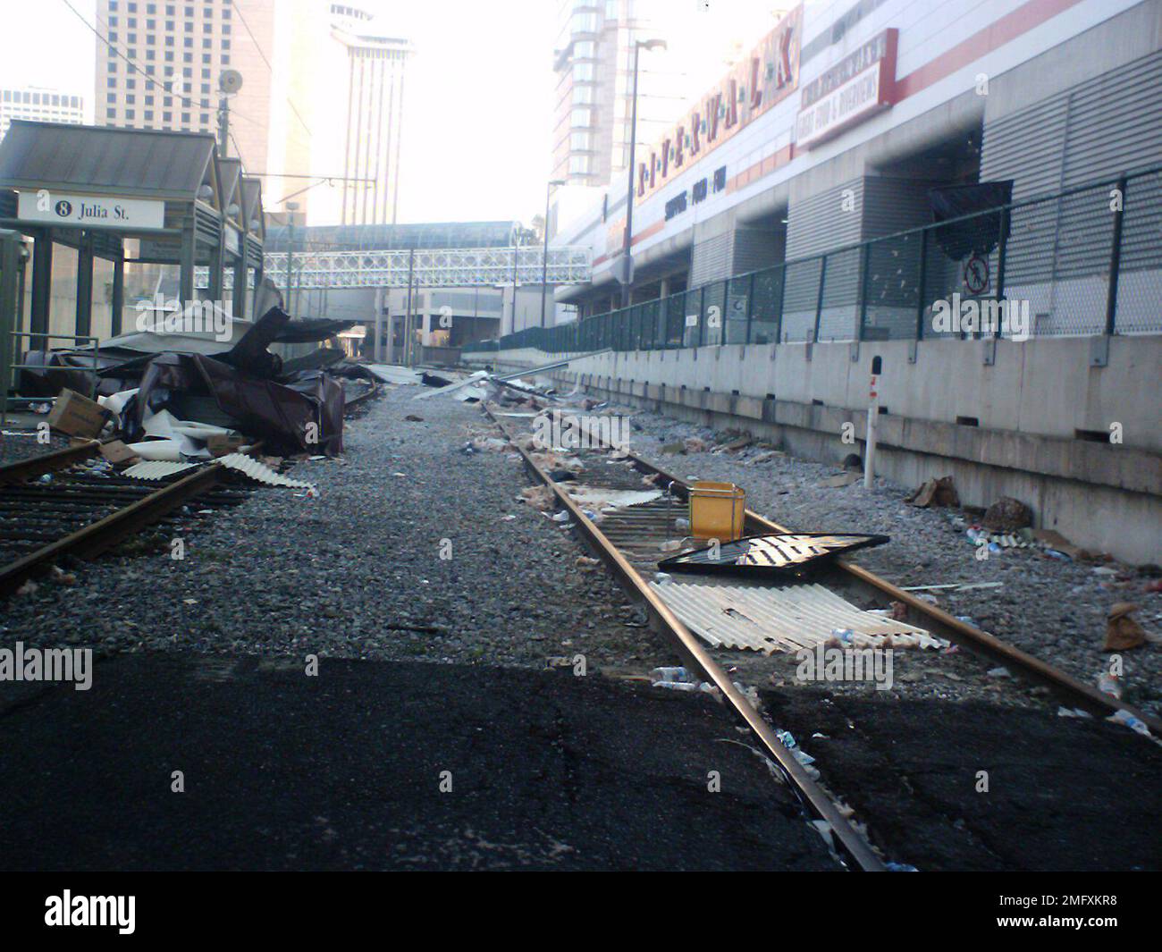 Aftermath - Miscellaneous - 26-HK-47-118. debris on railroad tracks ...
