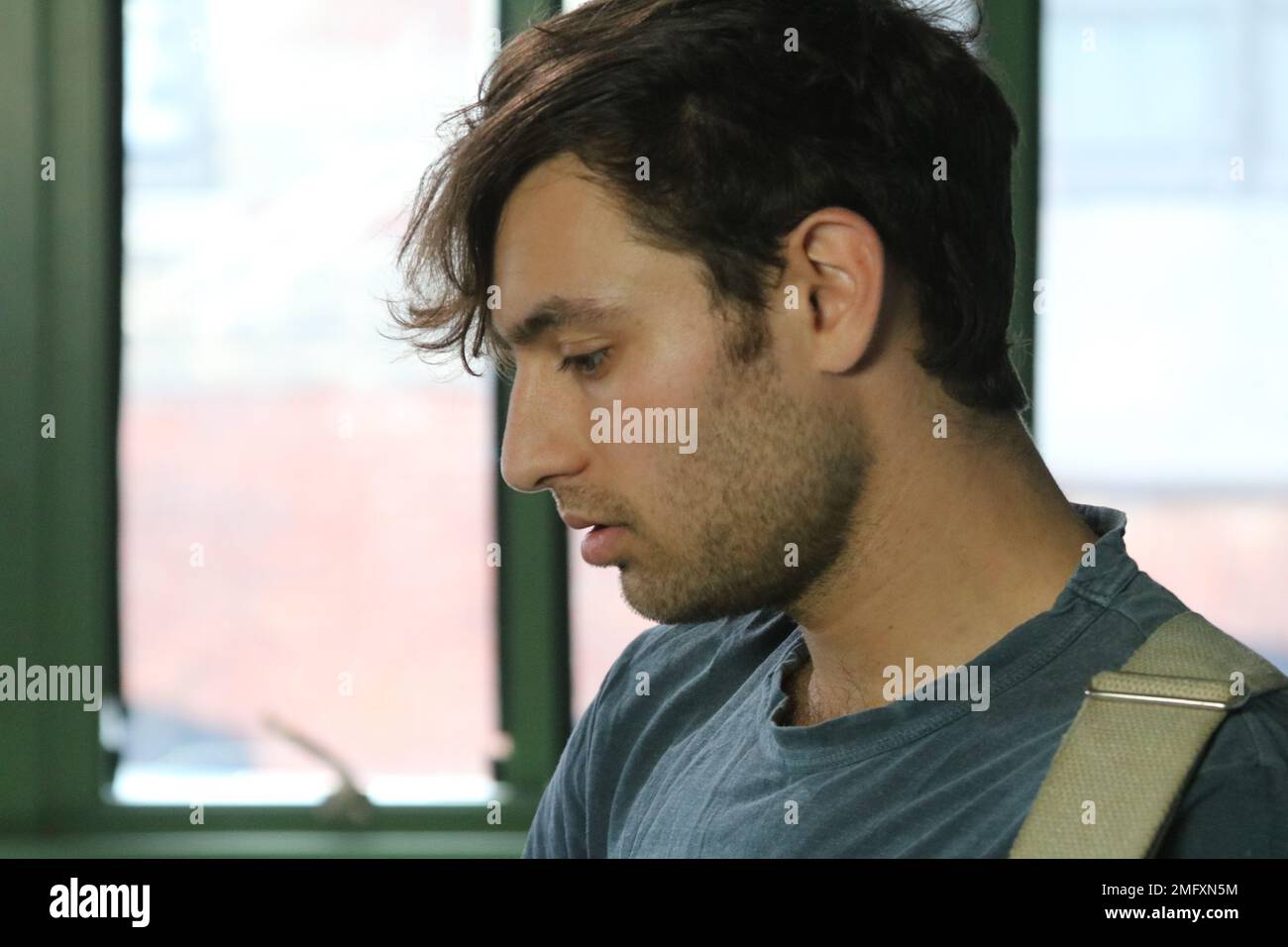 Yoke Lore - Adrian Galvin films a session in Brooklyn Stock Photo - Alamy