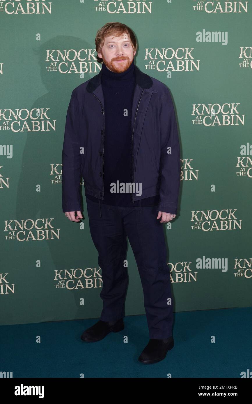 Rupert Grint arriving at the special screening of Knock at the Cabin ...