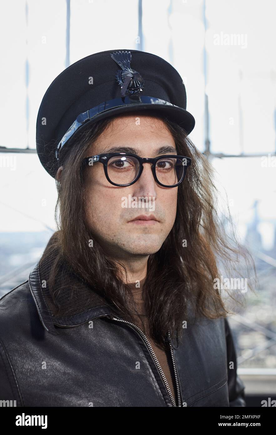 Sean Ono Lennon poses for a portrait on the observation deck of the ...