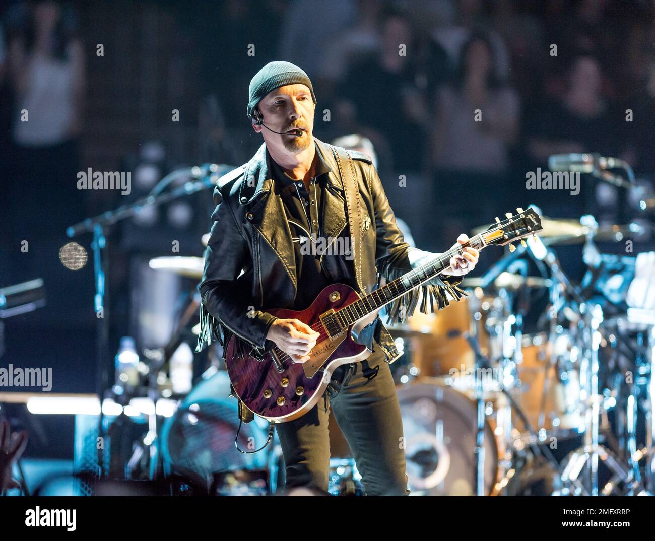 U2 in concert at Madison Square Garden in New York Stock Photo - Alamy