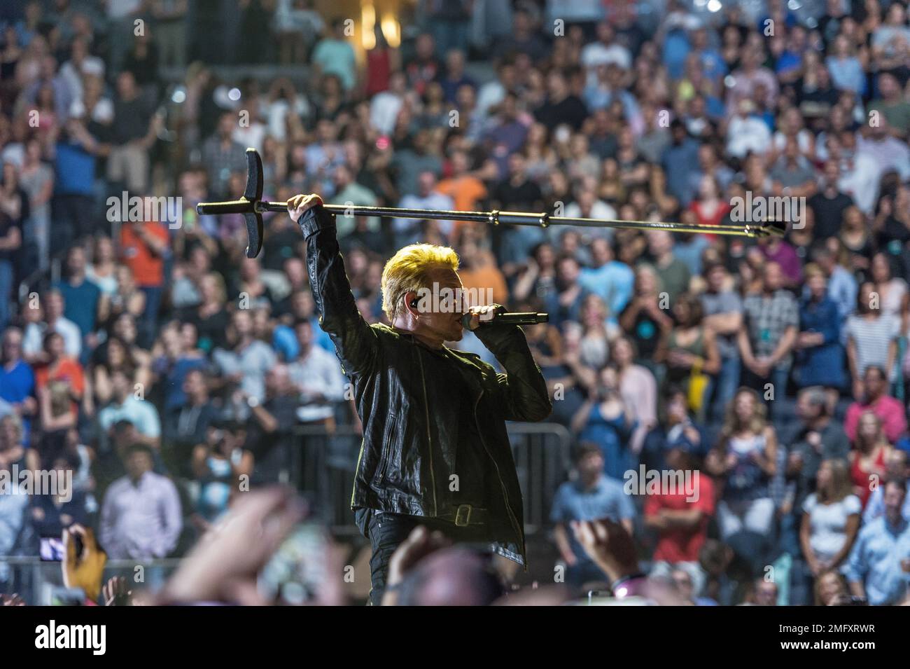U2 in concert at Madison Square Garden in New York Stock Photo - Alamy