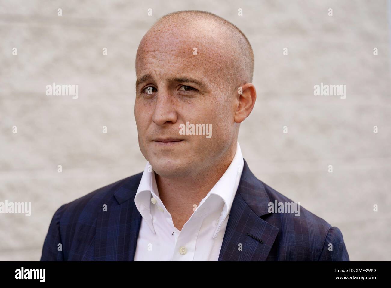 U.S. Rep. Max Rose, (D-N.Y.) poses for a portrait outside his office in ...