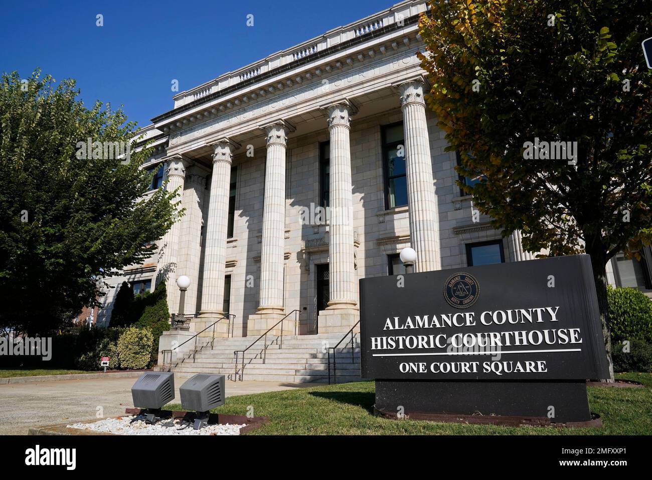 The Alamance County Courthouse is shown in Graham, N.C., Wednesday, Oct ...