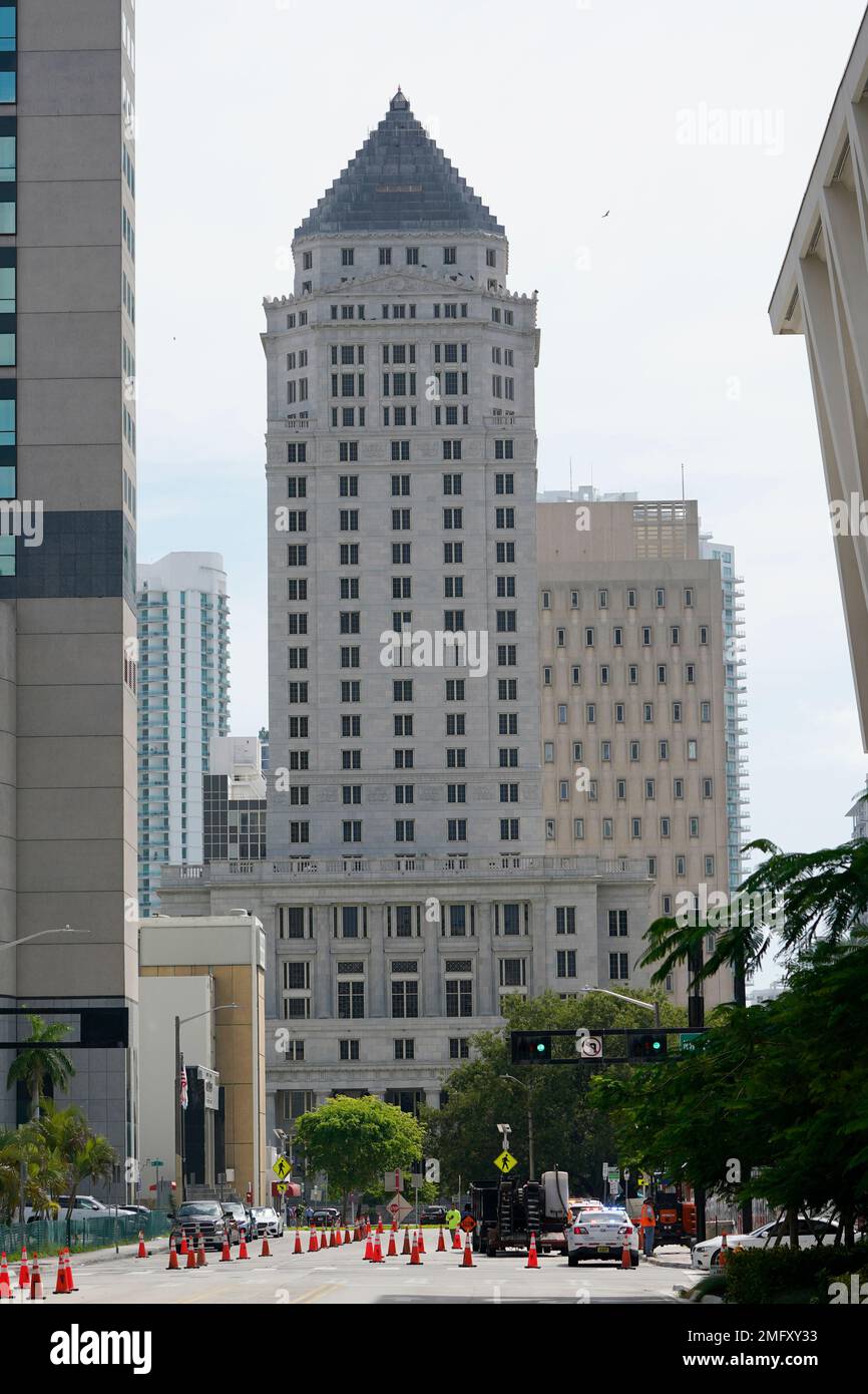 The Miami-Dade County Courthouse is shown, Thursday, Oct. 8, 2020, in ...