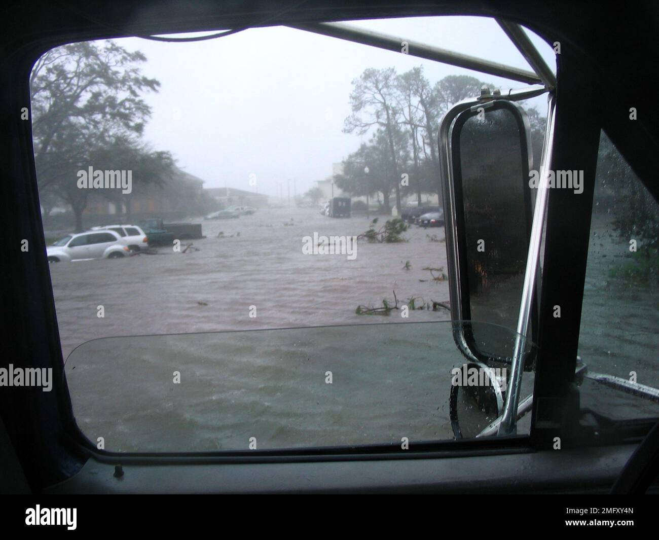 Aftermath - Keesler Damage - 26-HK-288-9. Hurricane Katrina View along ...