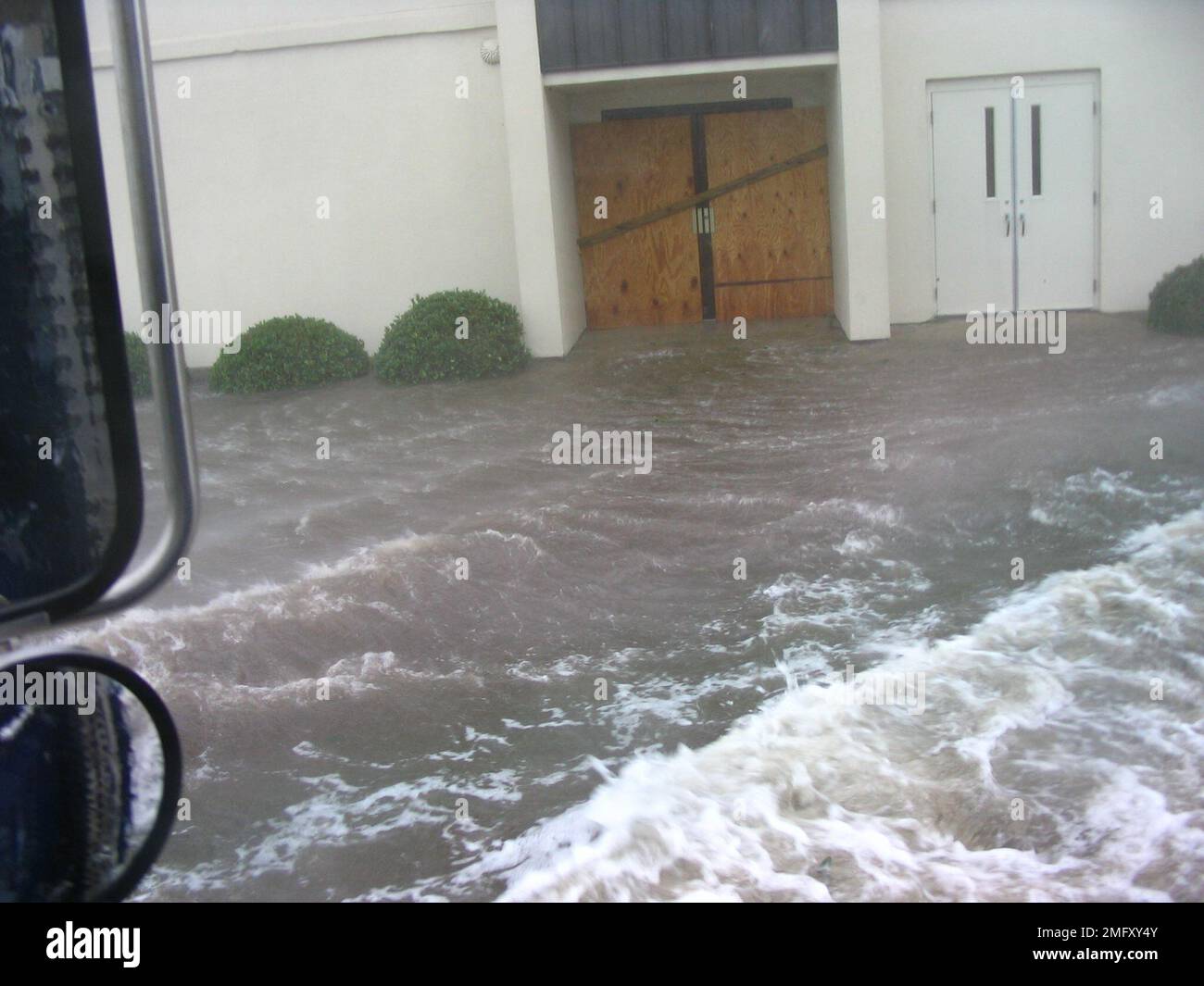 Aftermath - Keesler Damage - 26-HK-288-6. Hurricane Katrina Rear of ...
