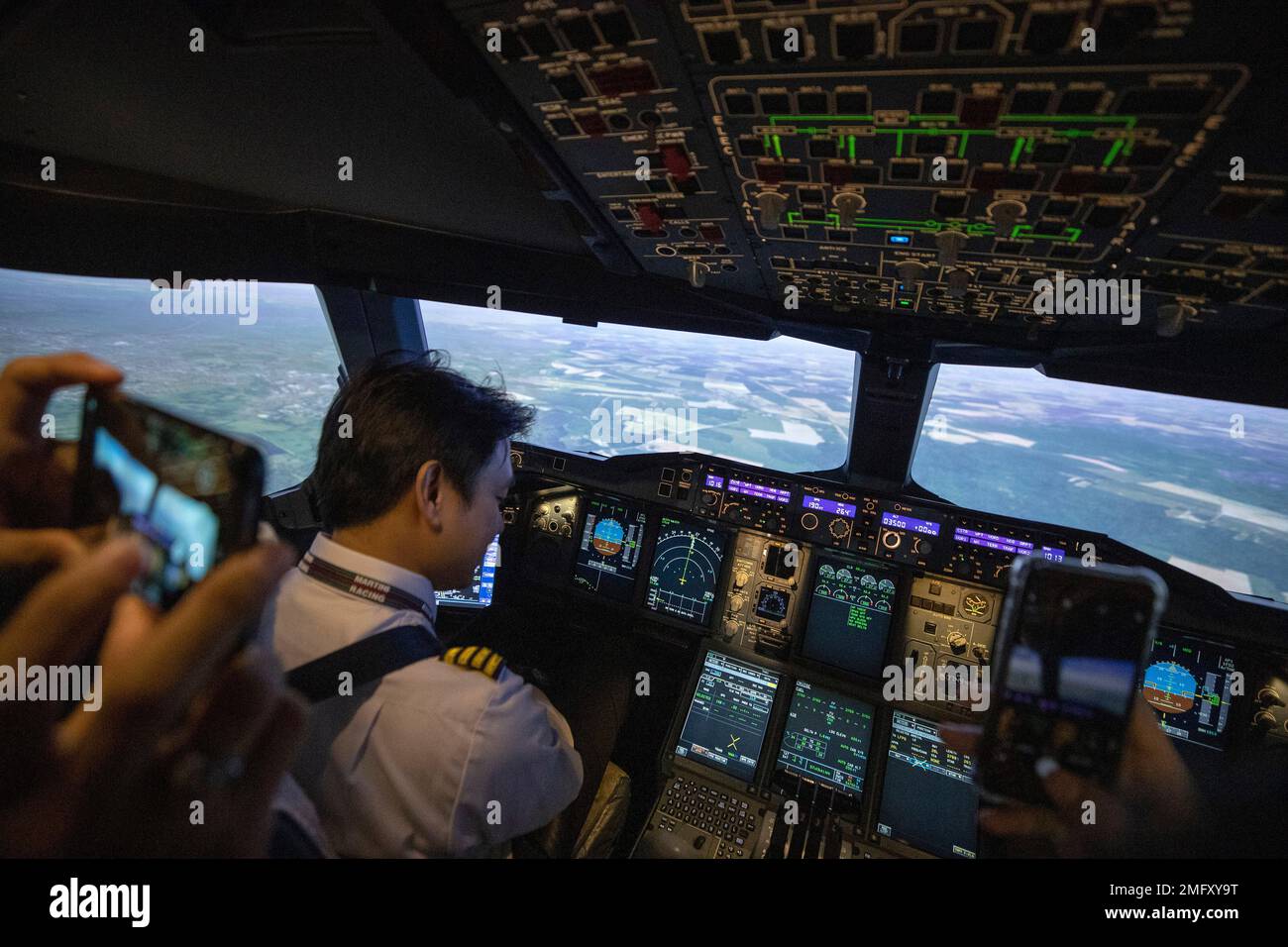 Airbus A380 Pilot Cabin